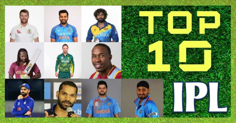 Players from top 10 Indian Premier League list